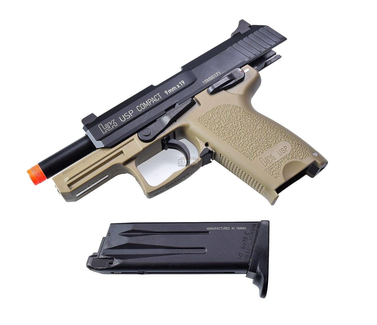 handk-usp-compact-tactical-gas-blowback-airsoft-pistol-full-metal-by ...